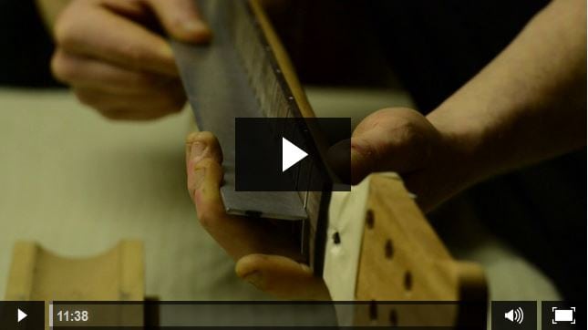 Level the frets - Guitar Making