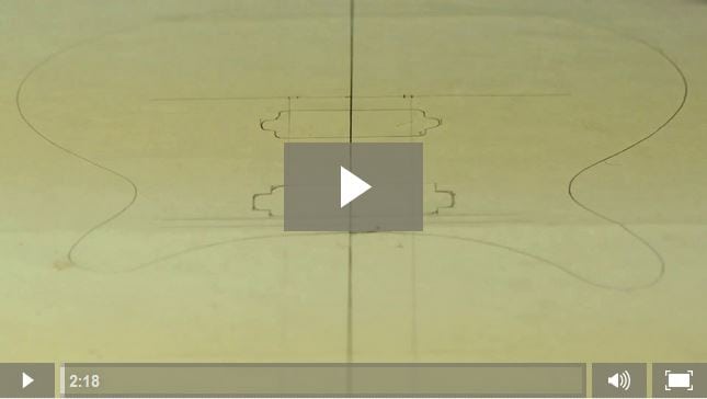 Mark the Body shape - Guitar Making