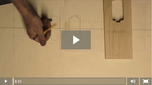 Mark the pickups and tracing - Guitar Making