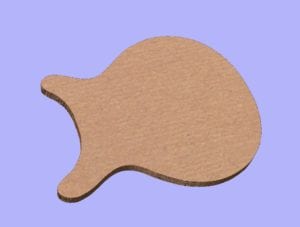 Electric Guitar Body Router Pattern - Guitar Making