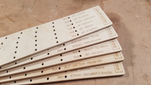 Fret Scale Templates - Guitar Making